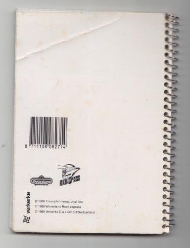Michael Jackson Official Vintage Bad Era Mini Notebook 1988 ...